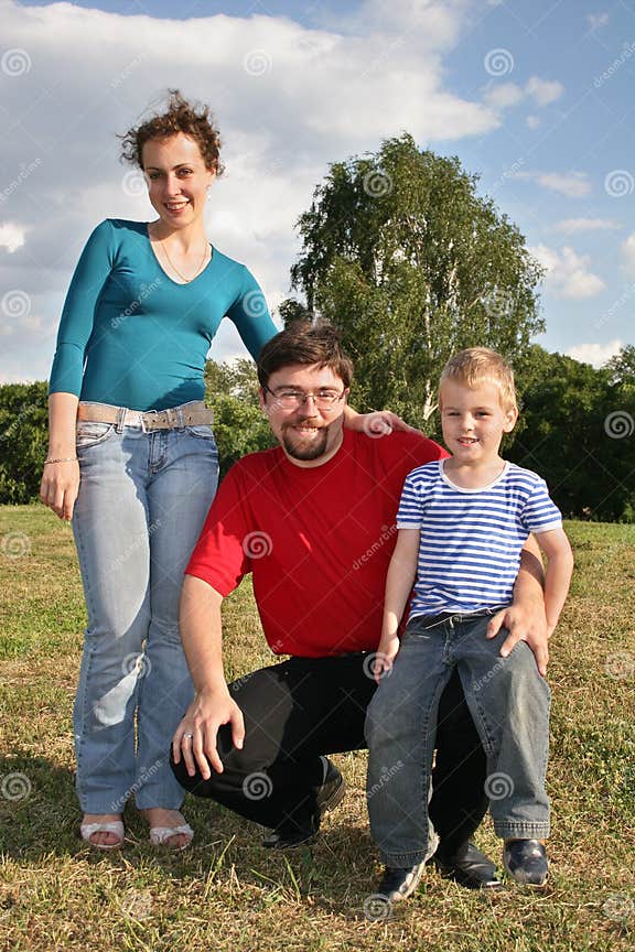 Family with son stock image. Image of parenthood, relation - 945997