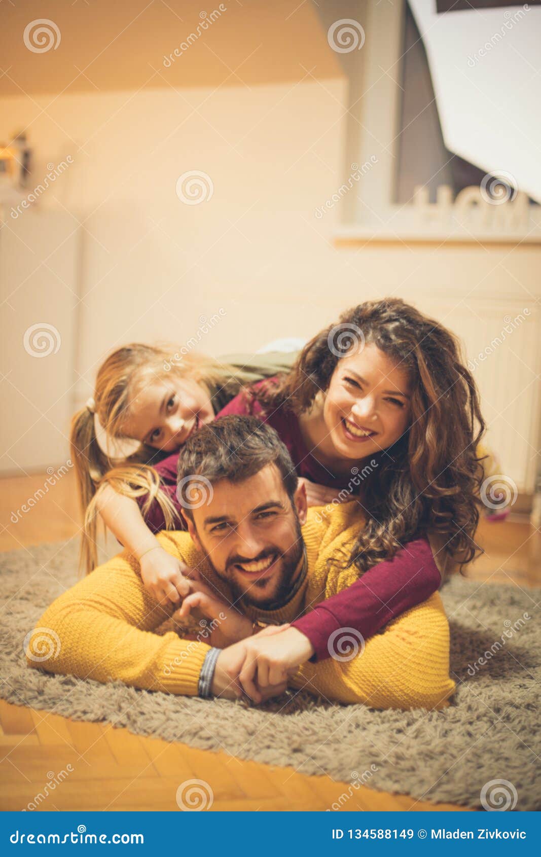 Family, the Source of All Happiness Stock Image - Image of women ...