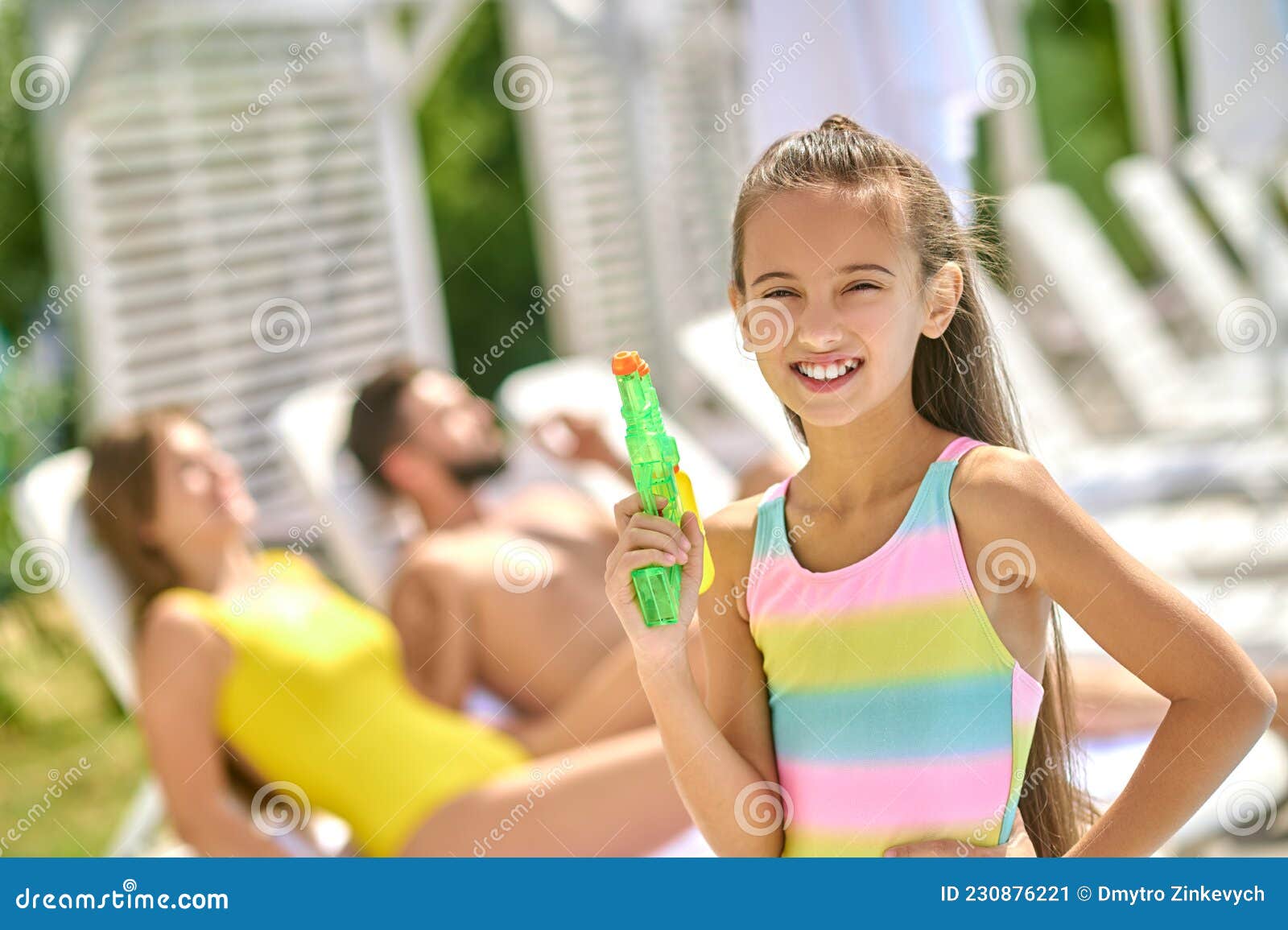 A Family Spending Time on a Beach Stock Image - Image of outdoors ...