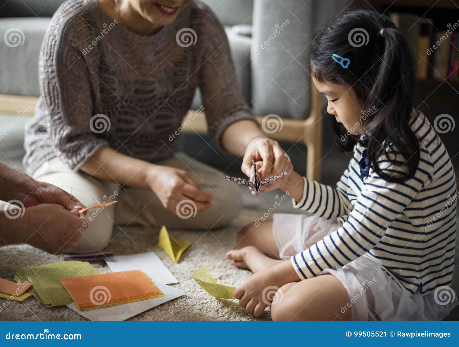 Family Spending Time Together at Home Stock Image - Image of playing ...