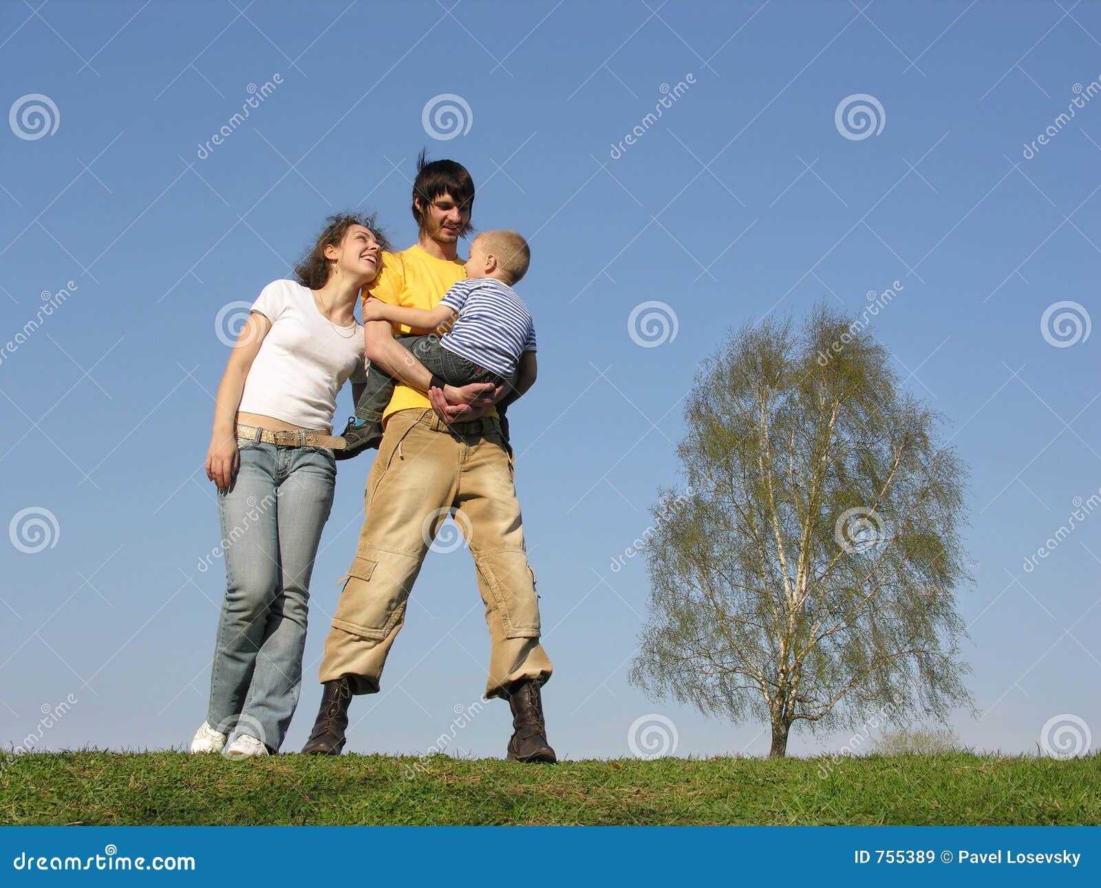 Family stand with son stock image. Image of infant, parenthood - 755389