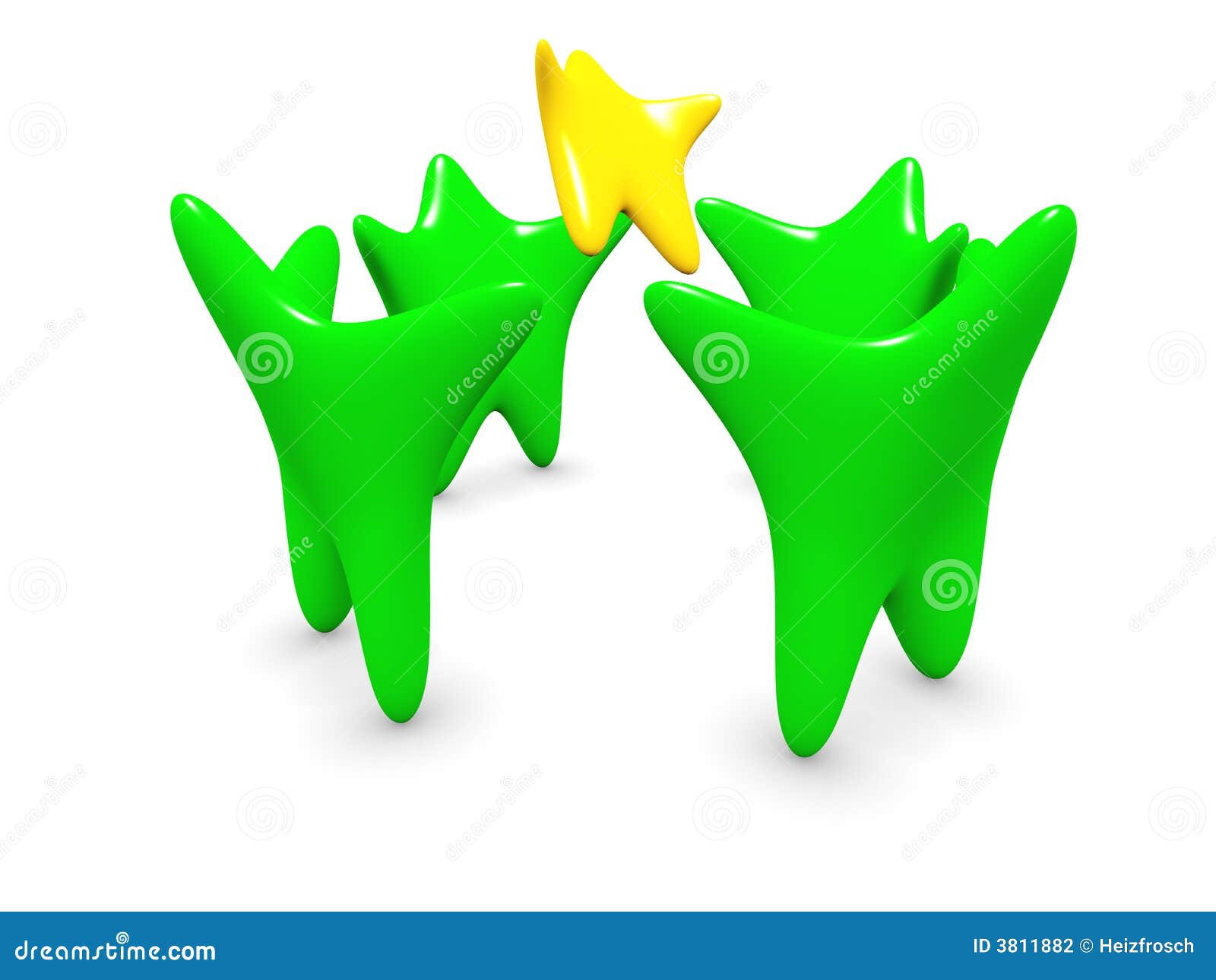 A family of stars stock illustration. Illustration of green - 3811882
