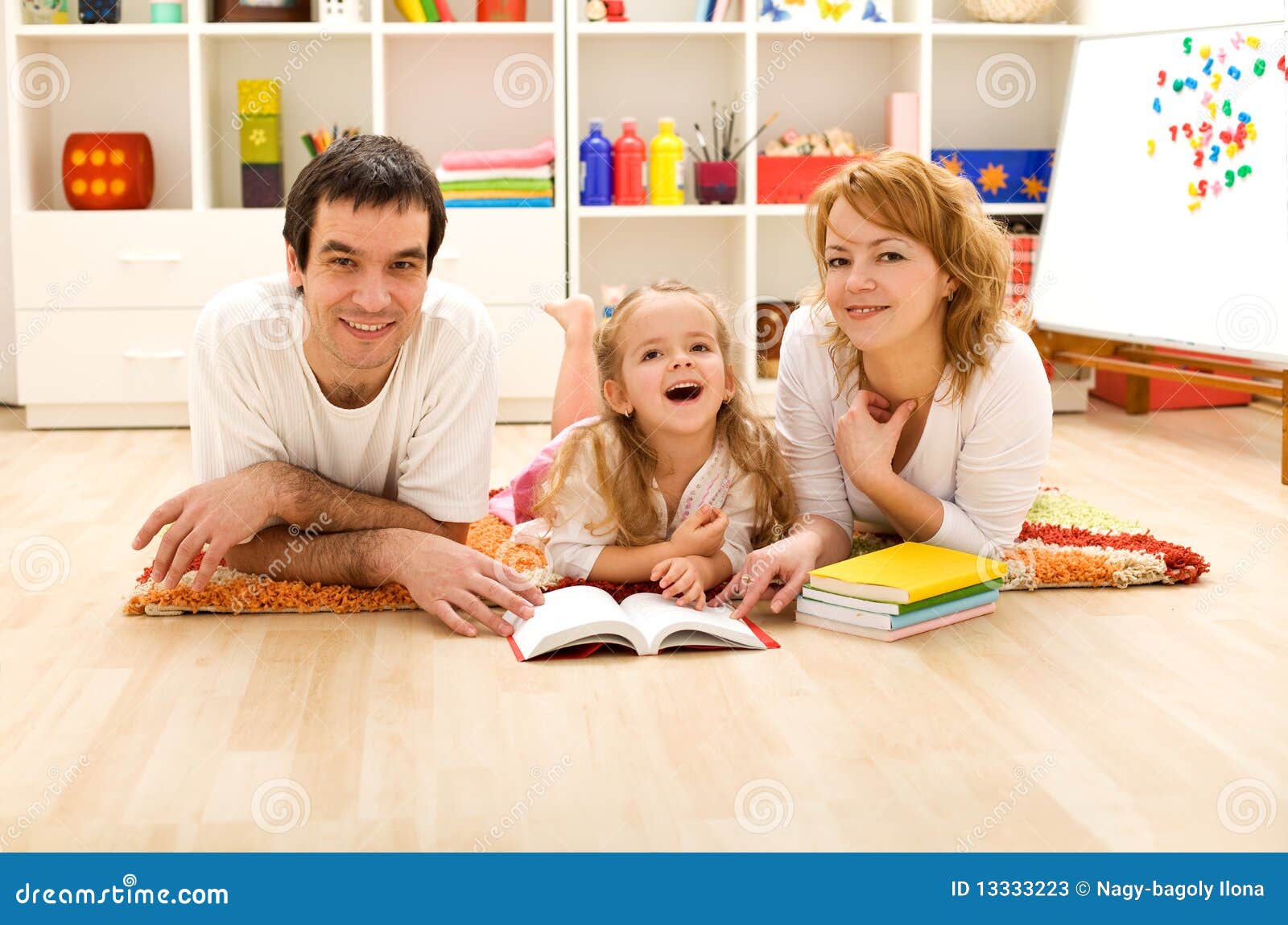 Family story time stock image. Image of beautiful, mother - 13333223