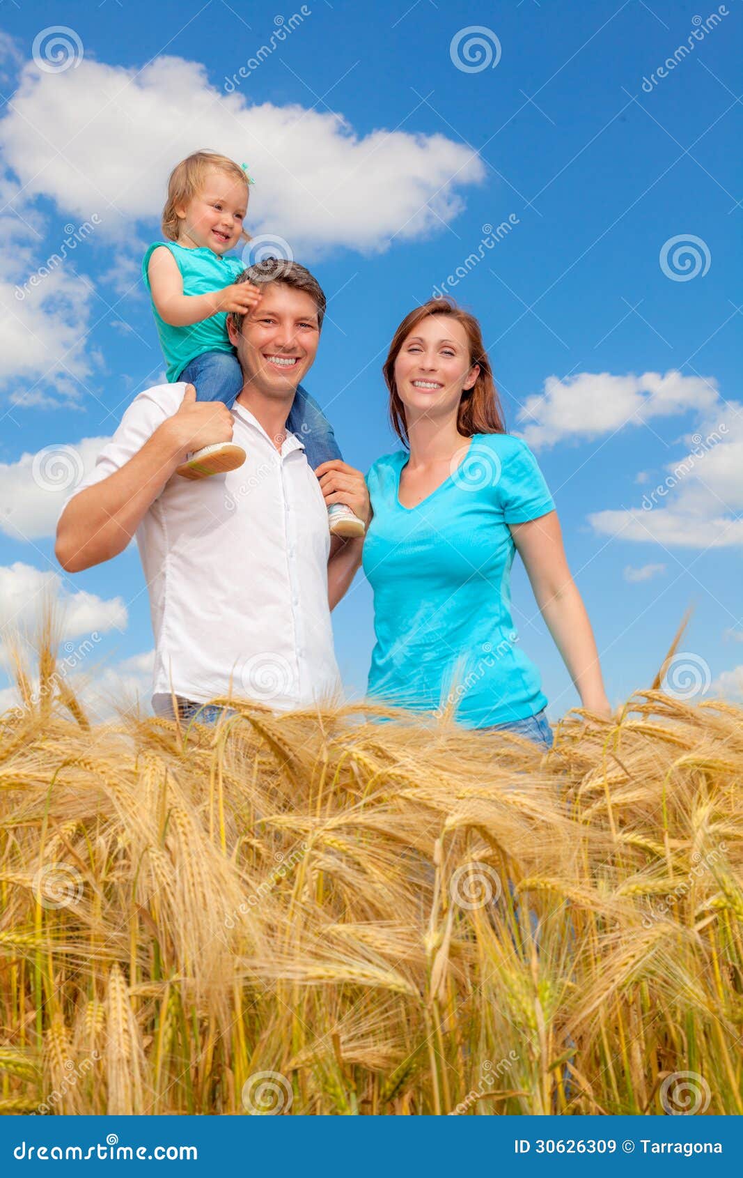 Family summer stock image. Image of outside, cute, happy - 30626309