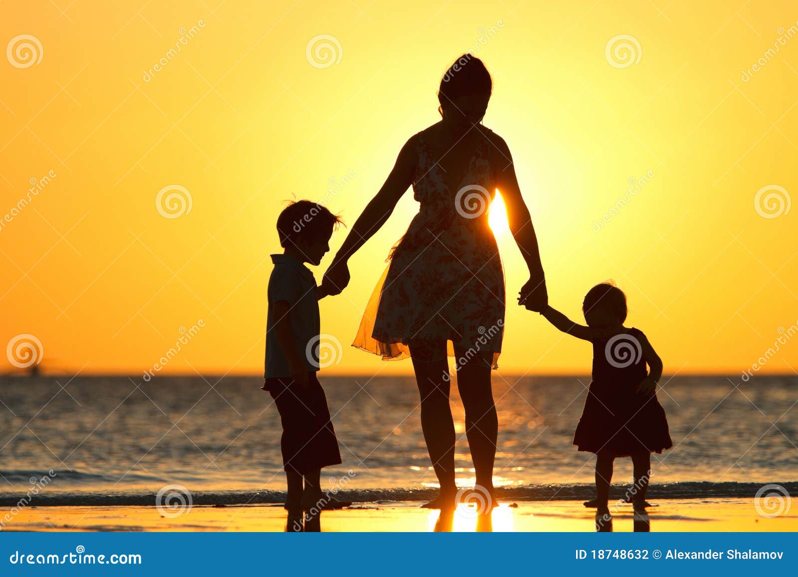 Family at sunset stock photo. Image of nature, lifestyle - 18748632