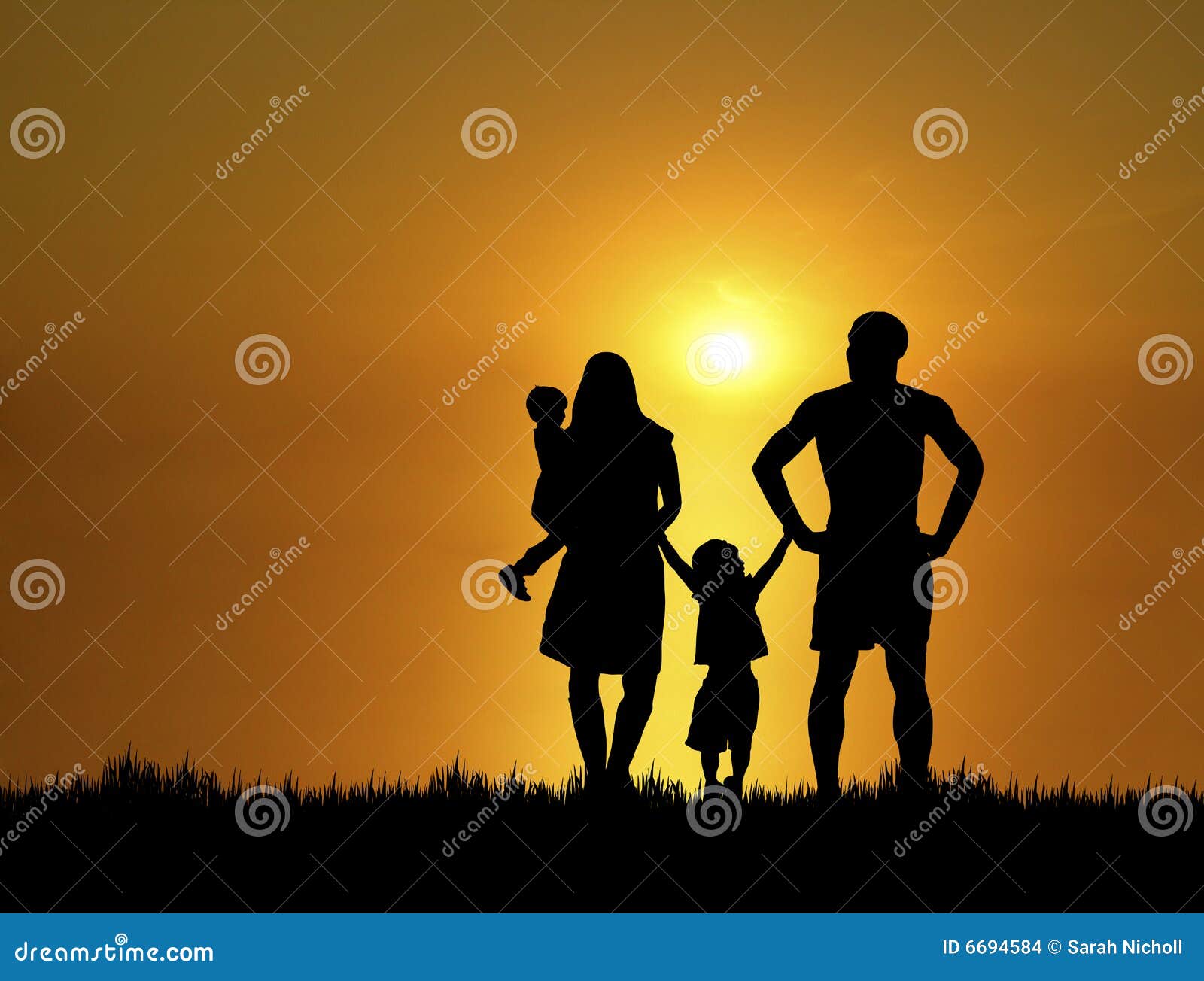 Family at Sunset 4 stock photo. Image of mother, love - 6694584