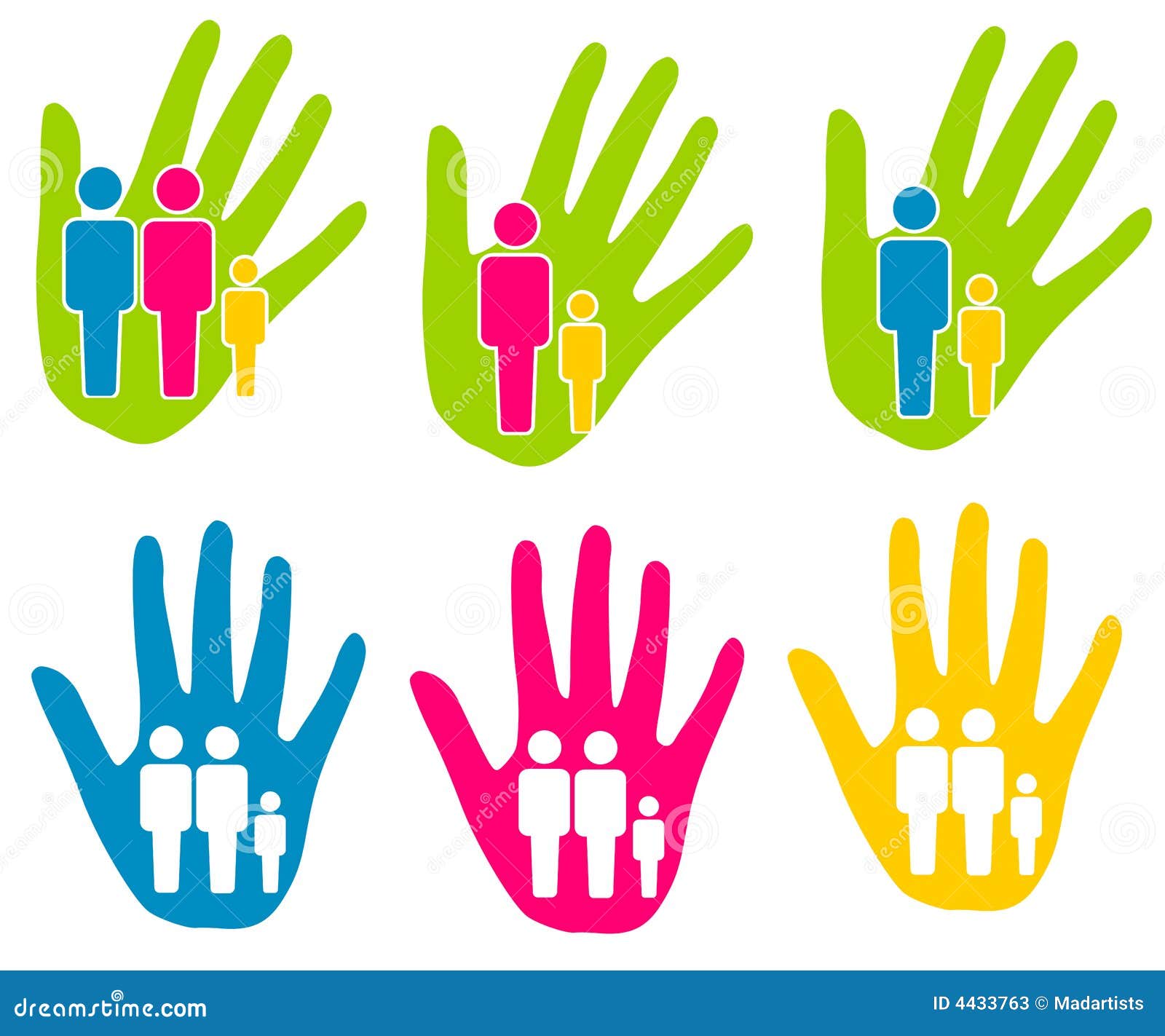 Family Support Assistance Clip Art Stock Illustration - Illustration of ...