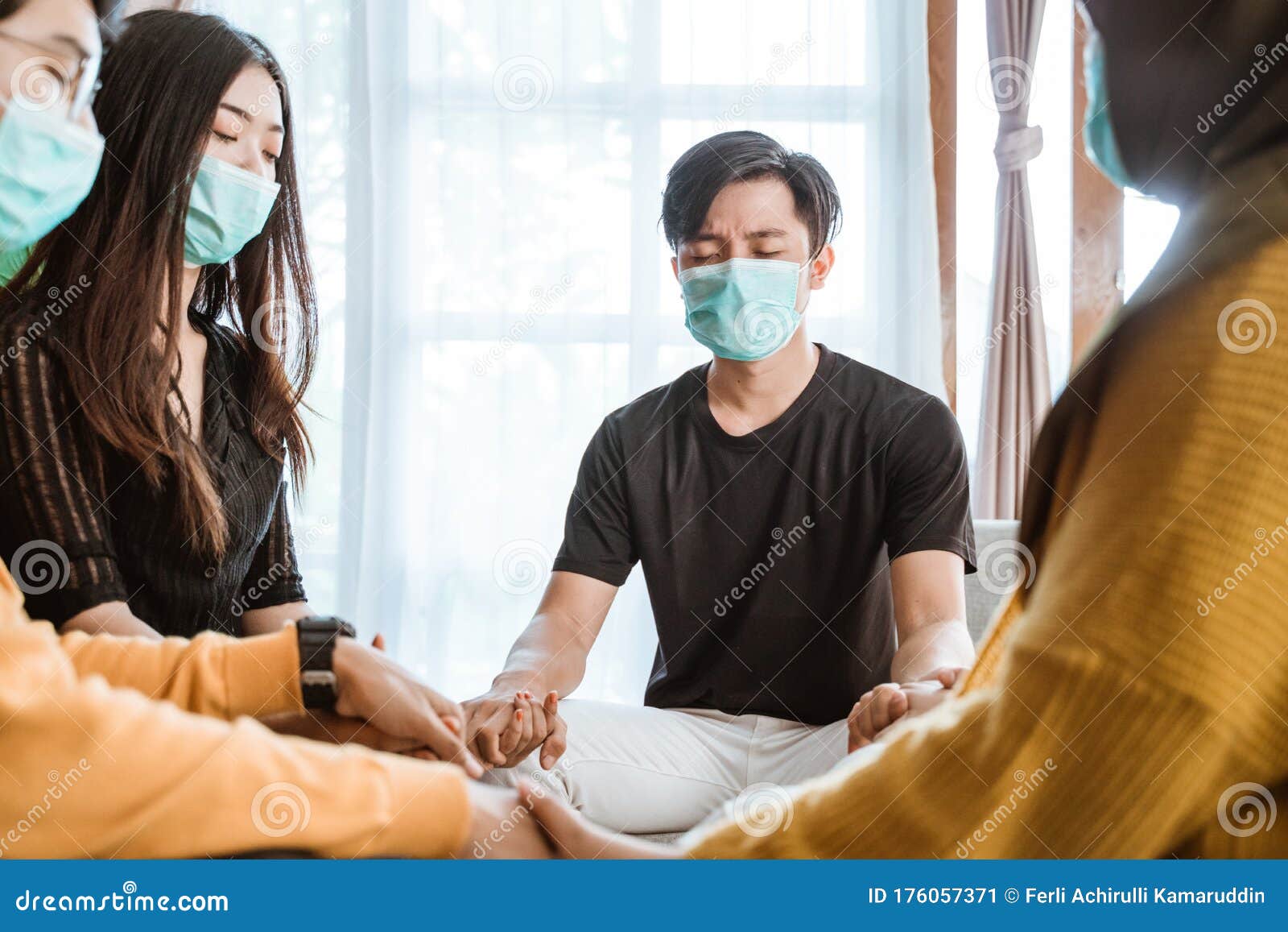 Family Support on People Getting Sick Stock Image - Image of corona ...