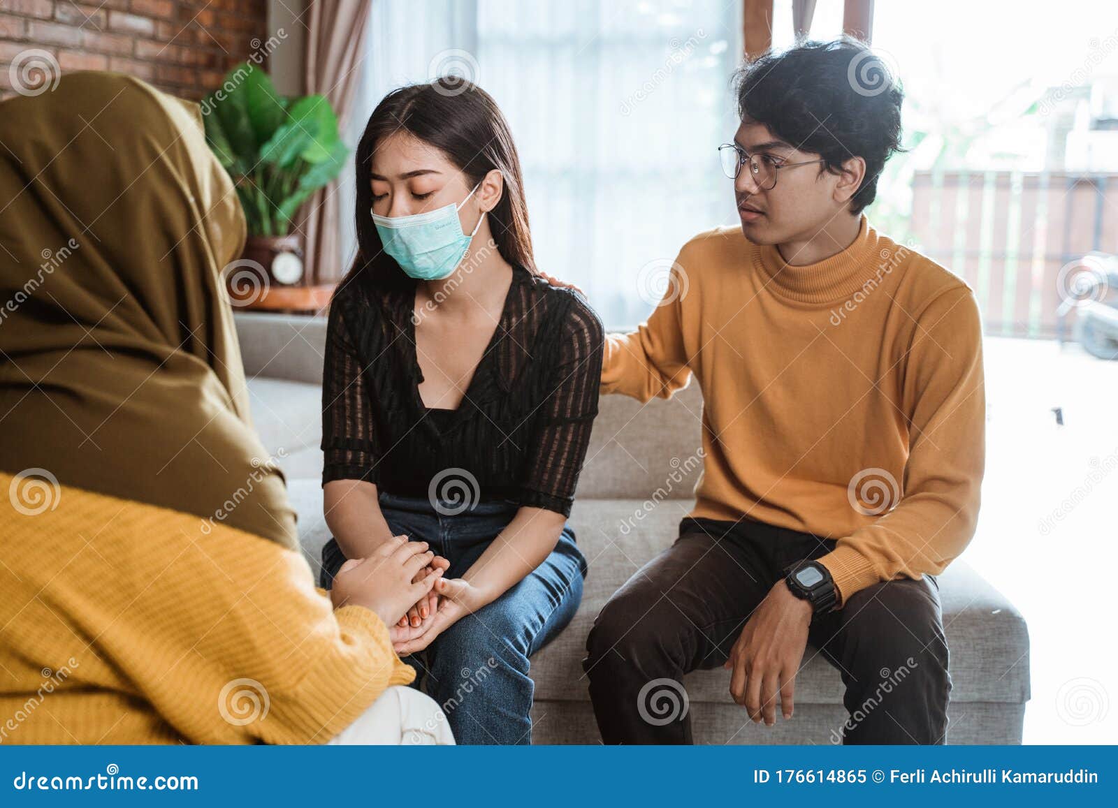 Family Support on People Getting Sick Stock Image - Image of people ...
