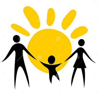 Family symbol stock vector. Illustration of white, graphics - 9947675