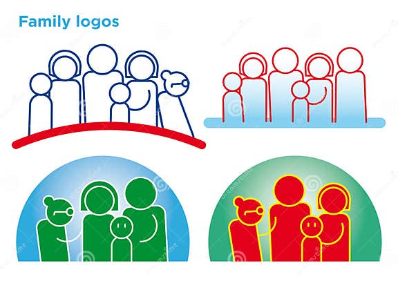 Family symbols stock vector. Illustration of children - 23855152