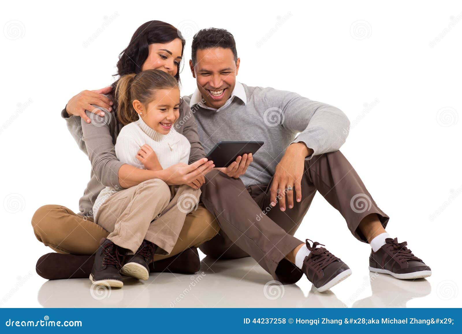 Family tablet computer stock photo. Image of beautiful - 44237258