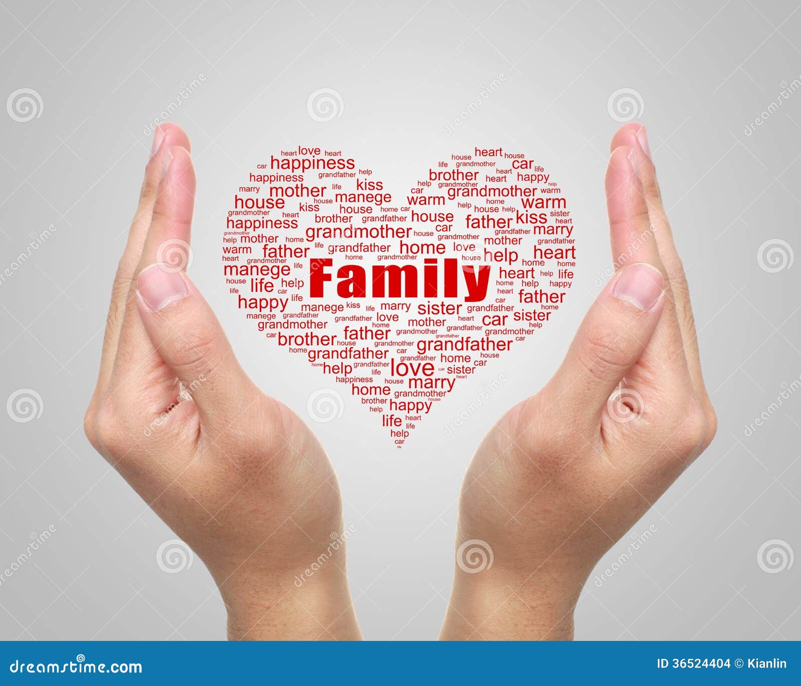 Family Tag Cloud with Hands Stock Photo - Image of house, hearts: 36524404