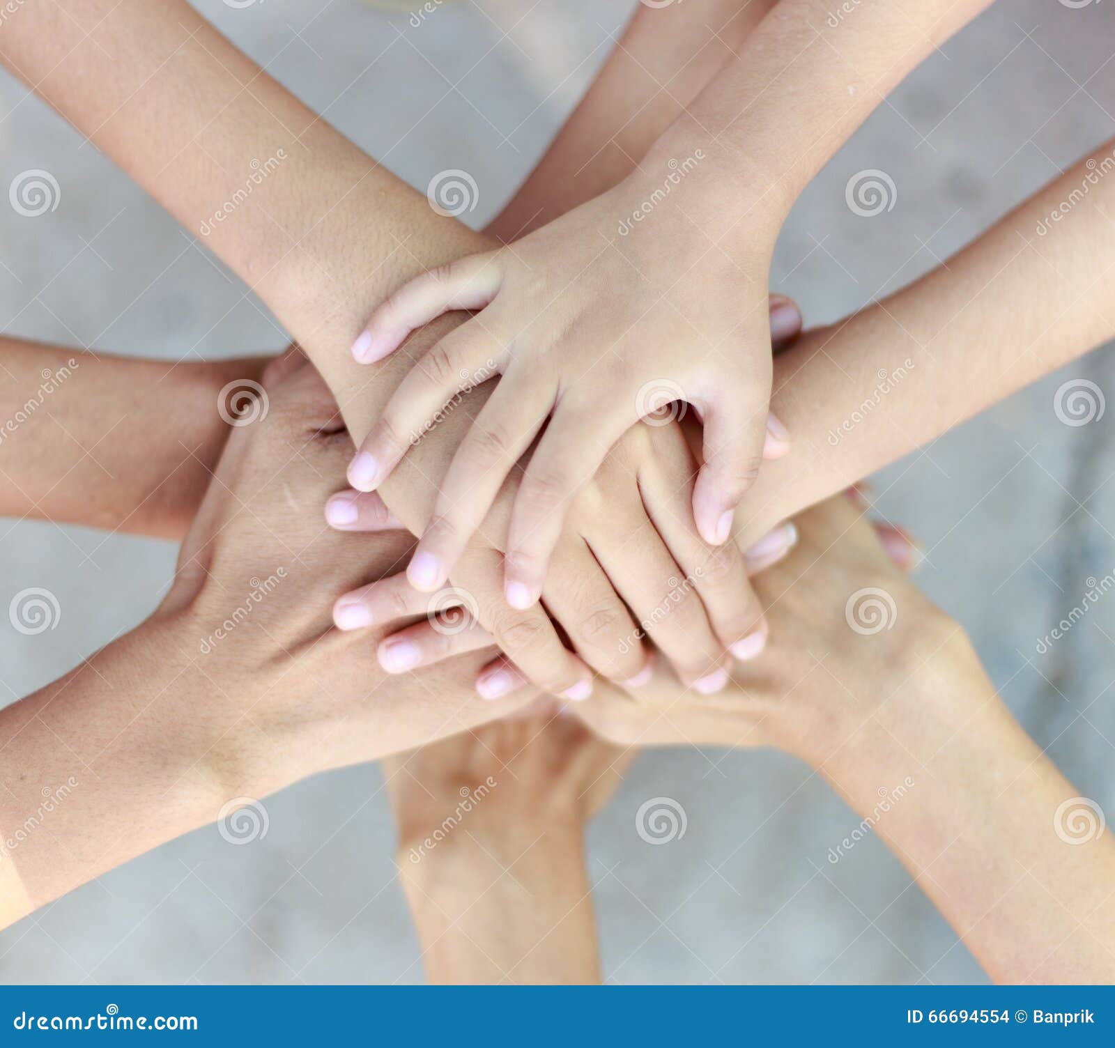 Family Teamwork Stack of Hands Stock Photo - Image of group, diversity ...