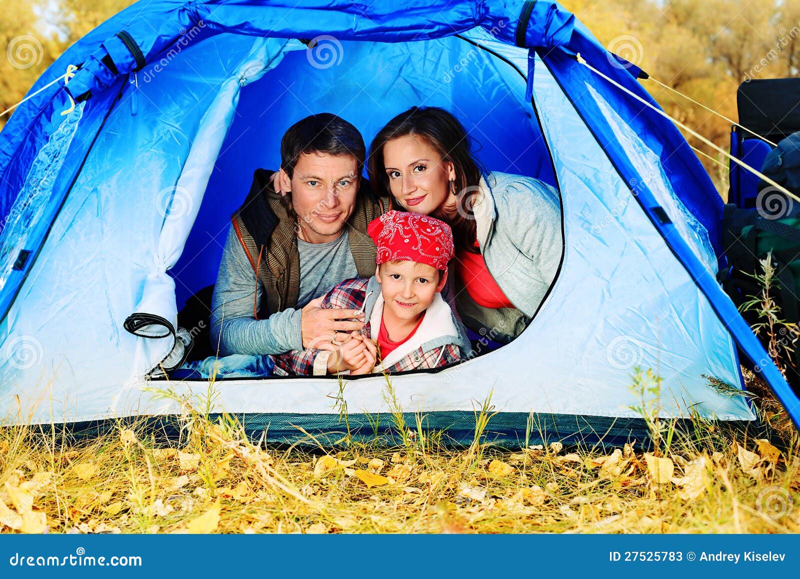 Family in tent stock image. Image of enjoying, camping - 27525783