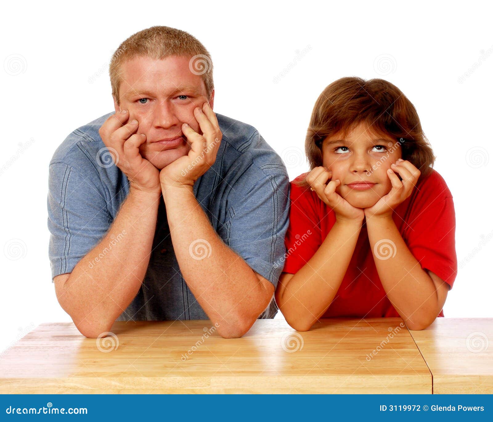 Family Thinkers stock photo. Image of hard, male, concentrating - 3119972