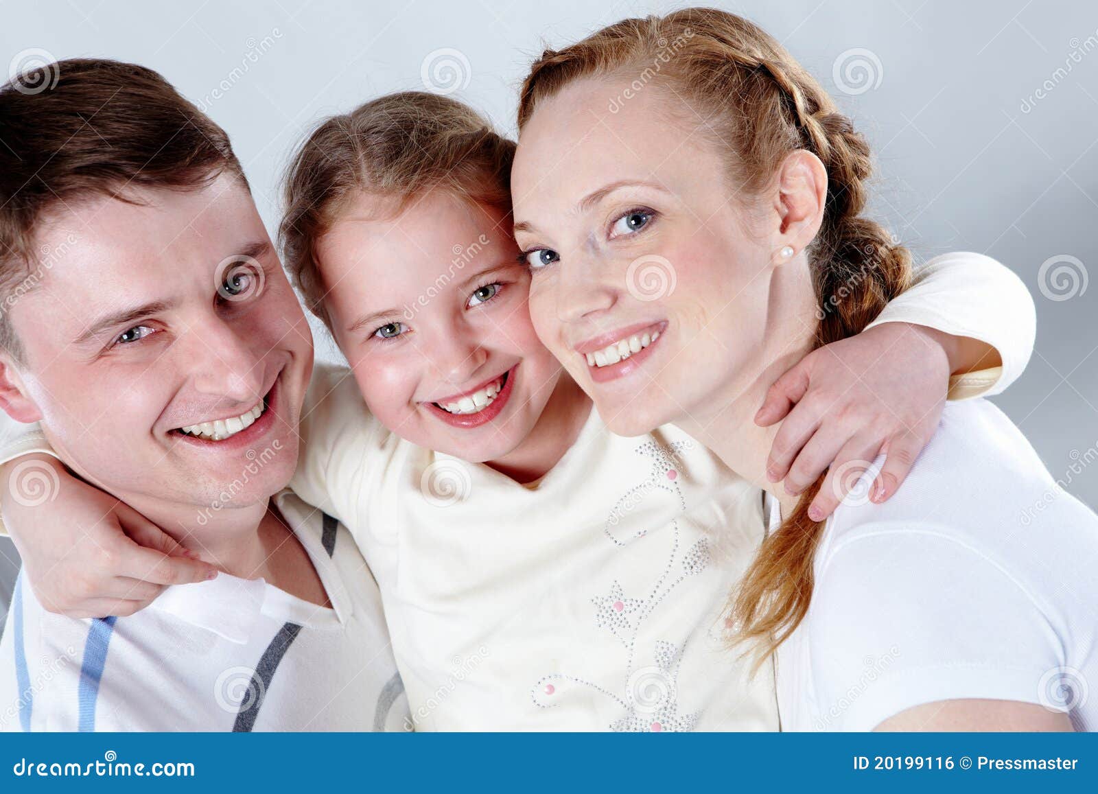 Family of three stock photo. Image of father, caucasian - 20199116
