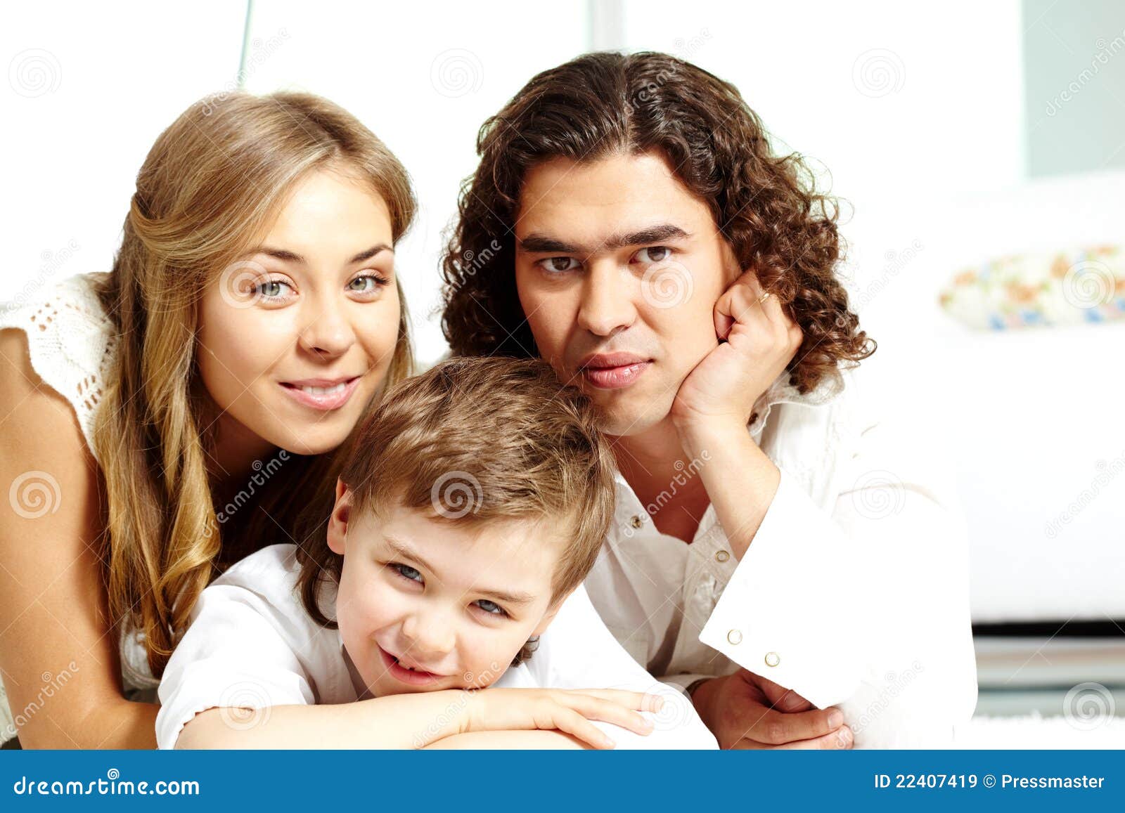 Family of three stock image. Image of family, parenthood - 22407419