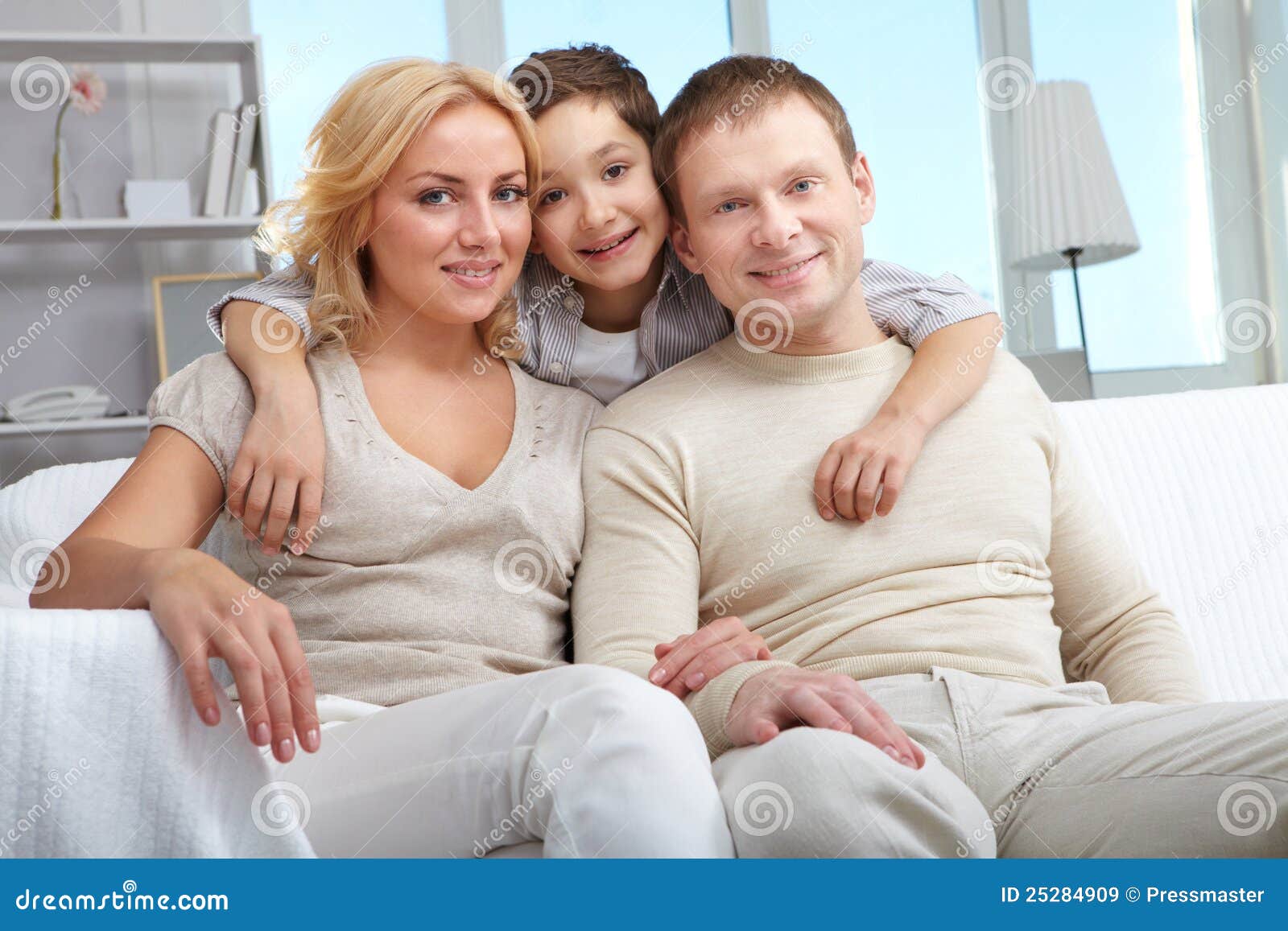 Family of three stock image. Image of relaxation, caucasian - 25284909