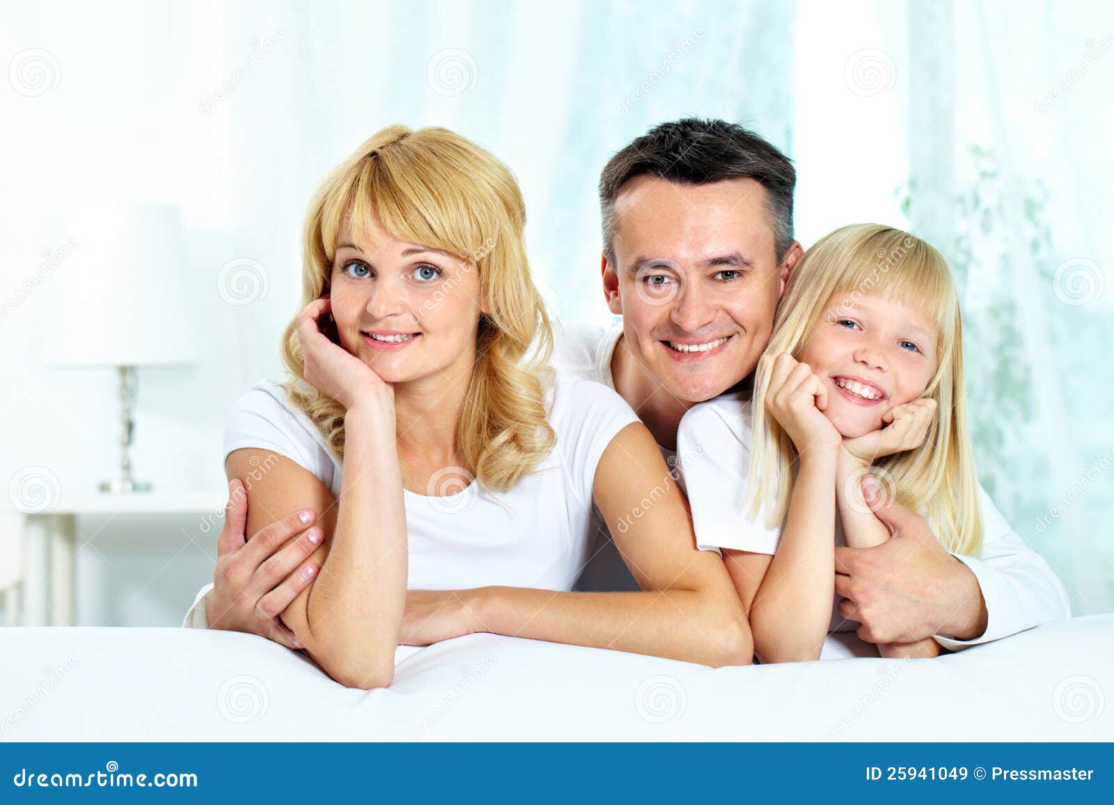 Family of three stock image. Image of father, adult, cheerful - 25941049