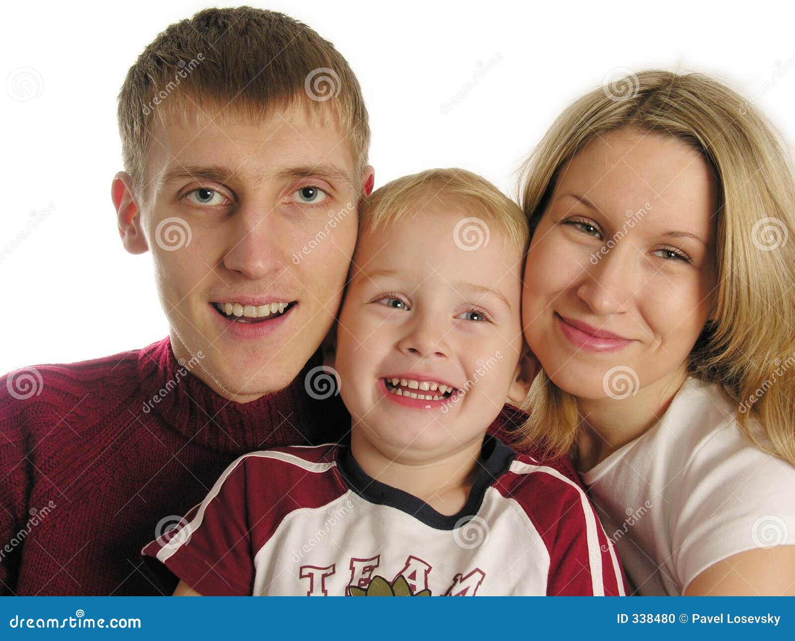 Family of three stock photo. Image of bobby, mommy, happiness - 338480