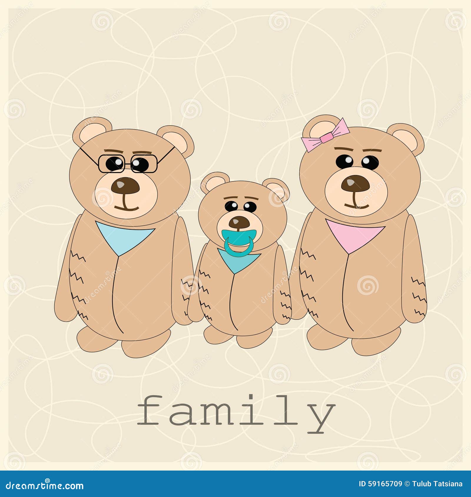 The Three Bears, Vintage Illustration Cartoon Vector | CartoonDealer ...