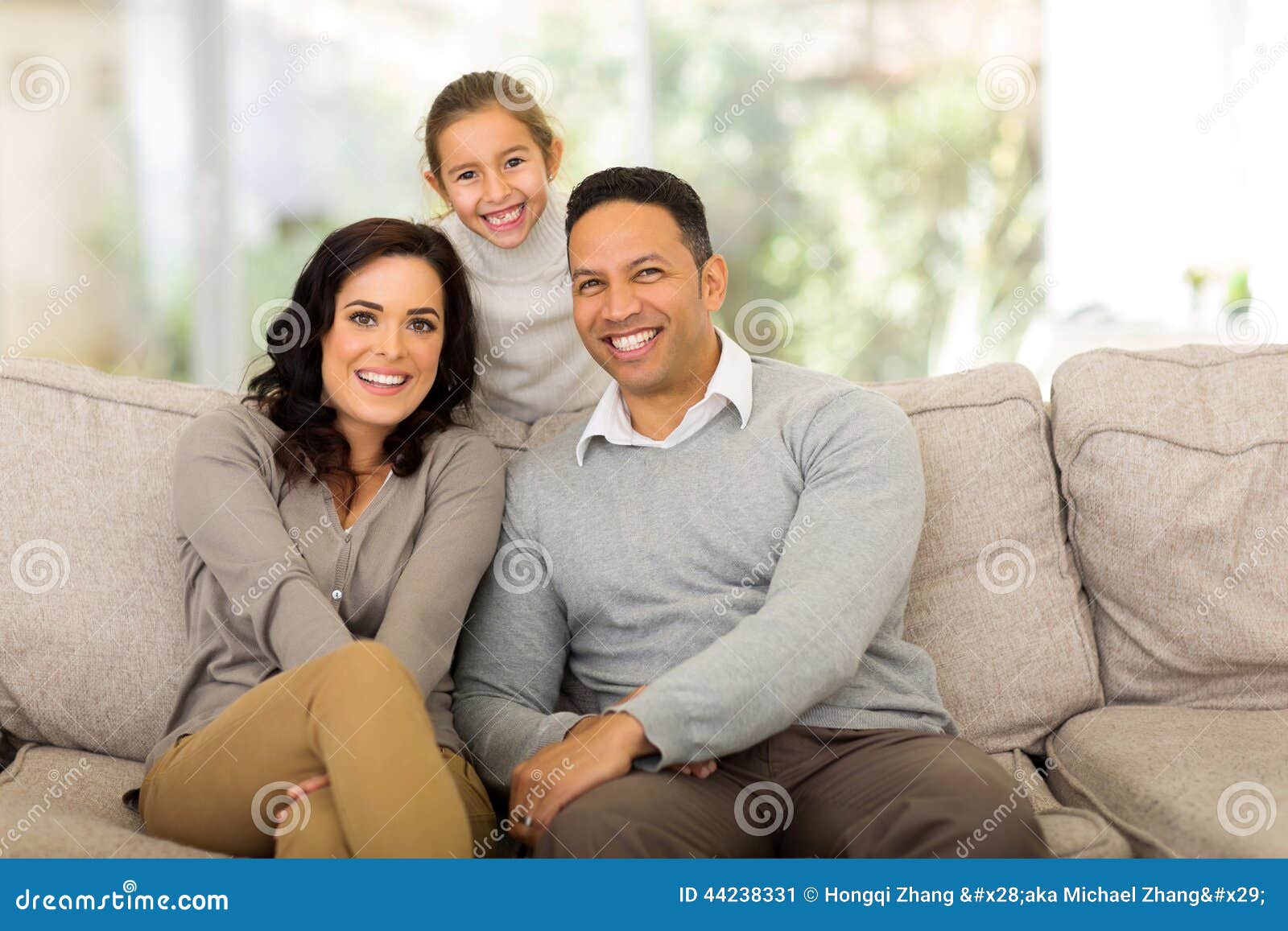 Family three home stock image. Image of cute, middle - 44238331