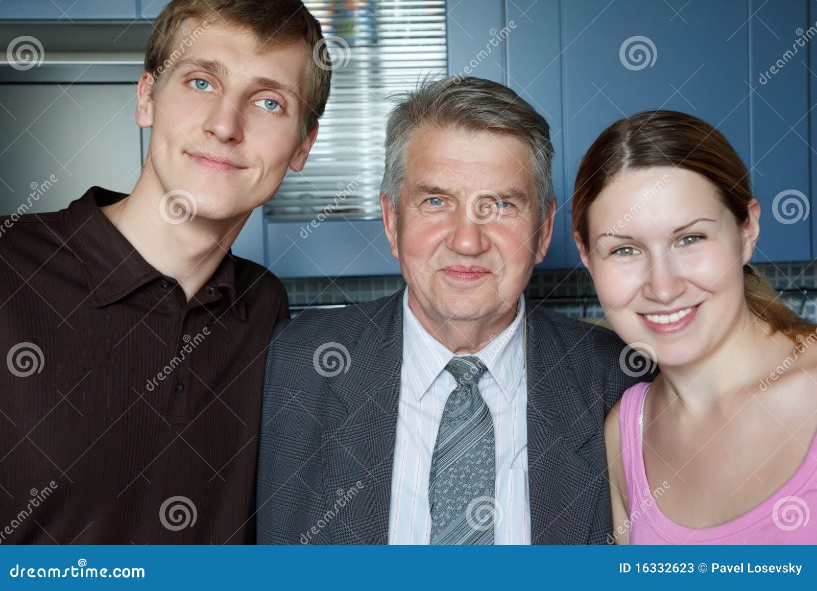 Family of three people. stock image. Image of grandparent - 16332623