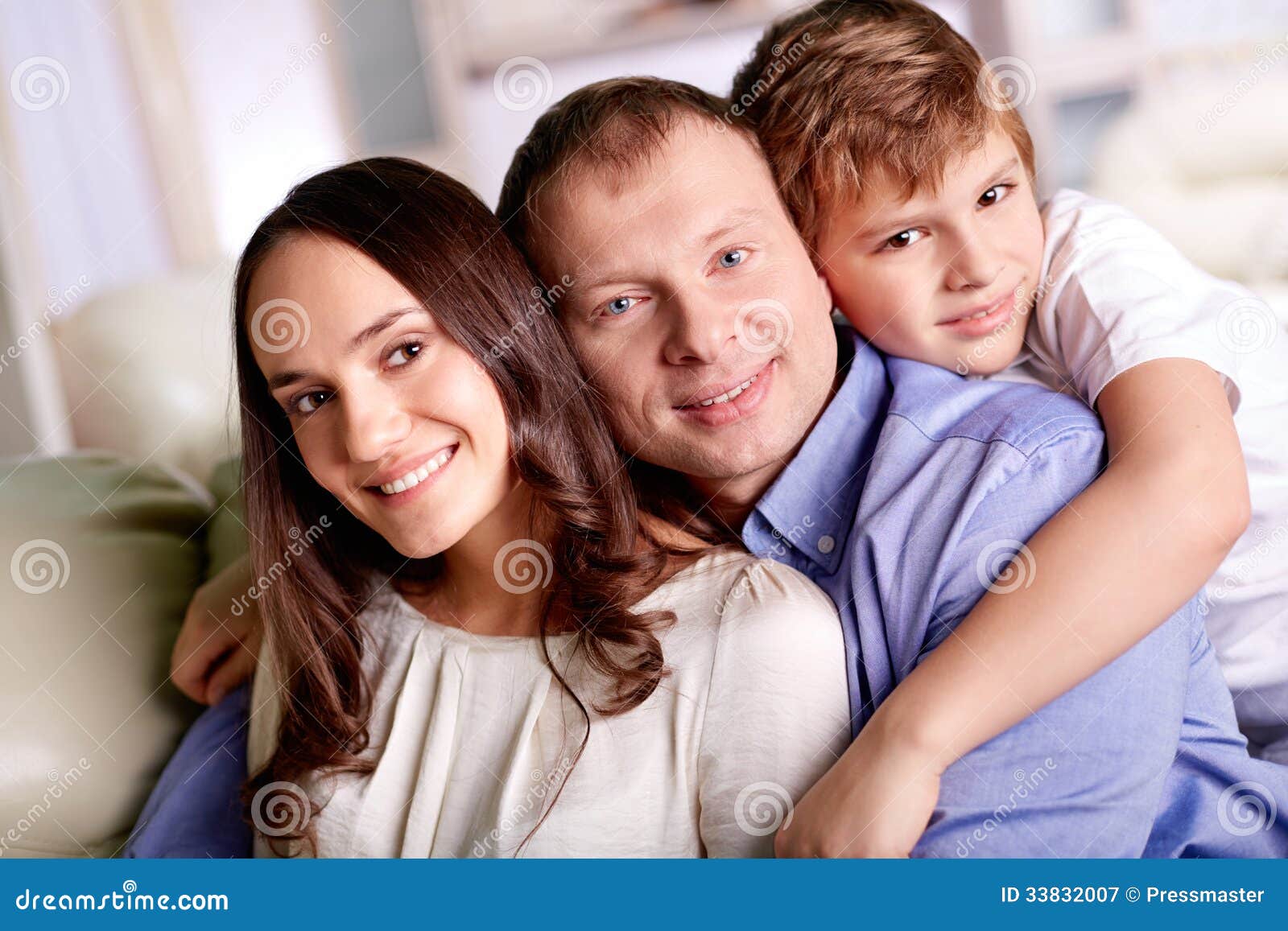 Family of three stock image. Image of parents, caucasian - 33832007