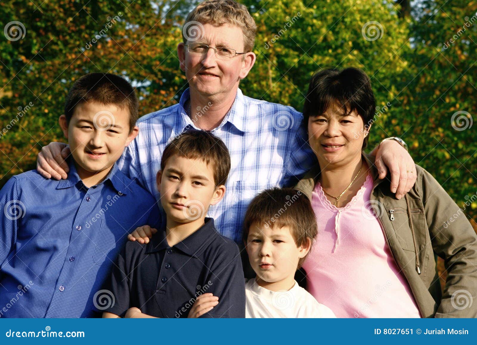 Family with Three Young Sons Stock Image - Image of play, lifestyle ...