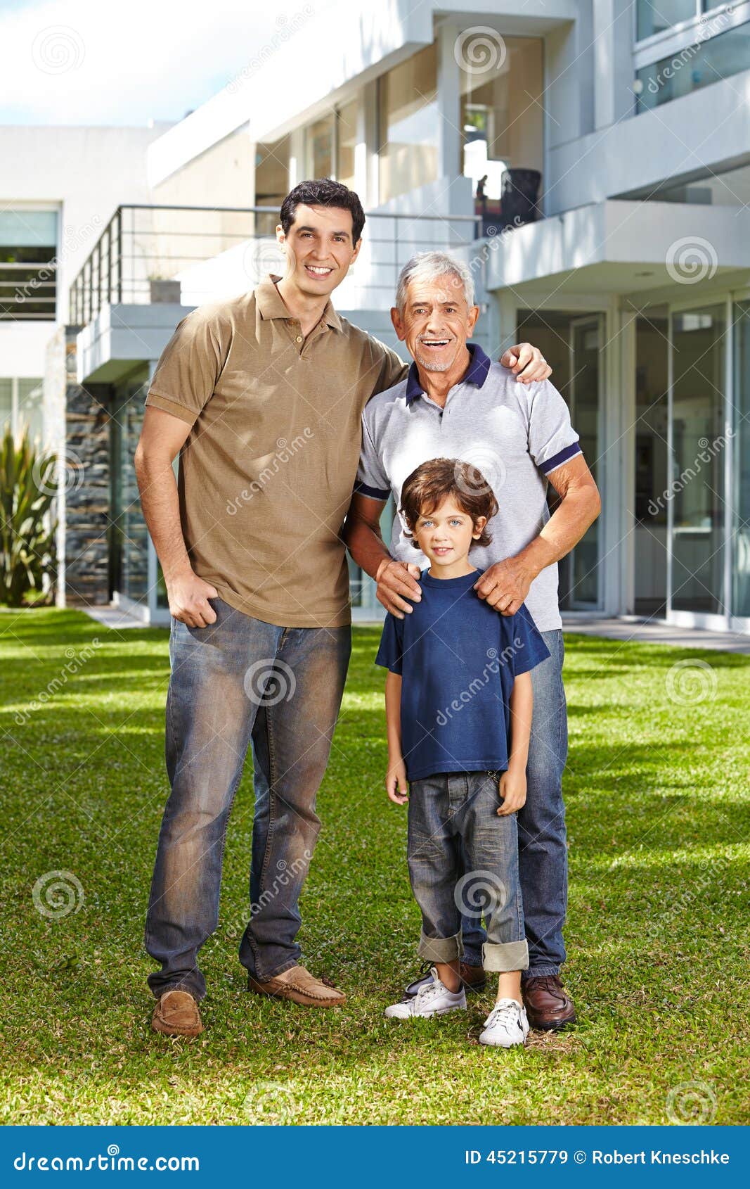 Family in Threee Generations Living Stock Image - Image of grandchild ...