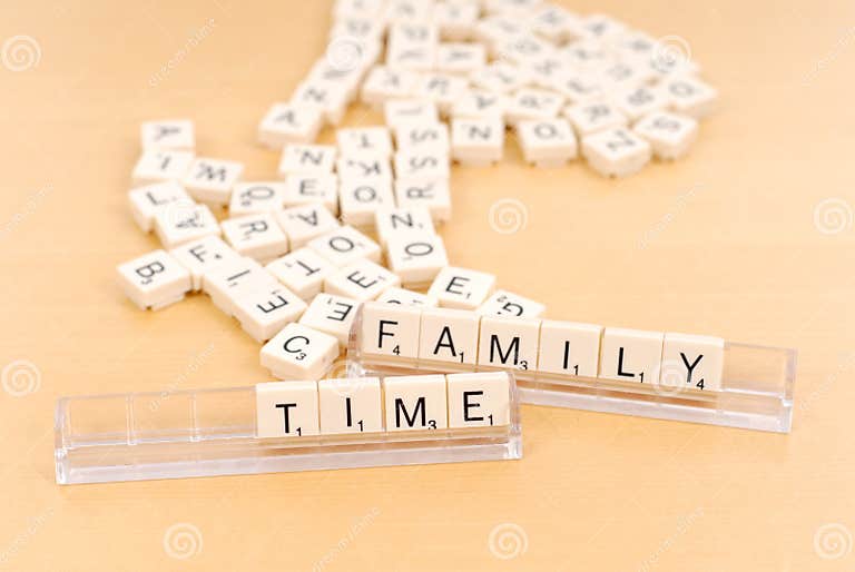 Family Time stock photo. Image of time, letters, leisure - 19839012