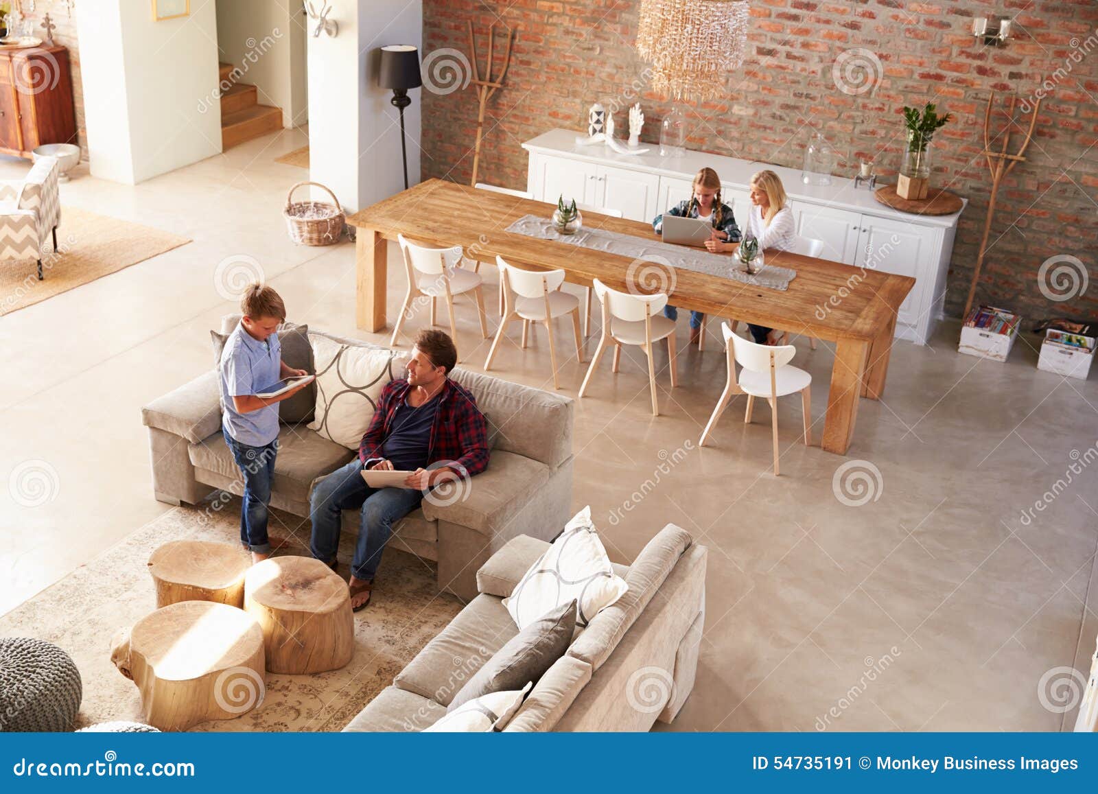 Family time at home stock image. Image of interior, lifestyle - 54735191