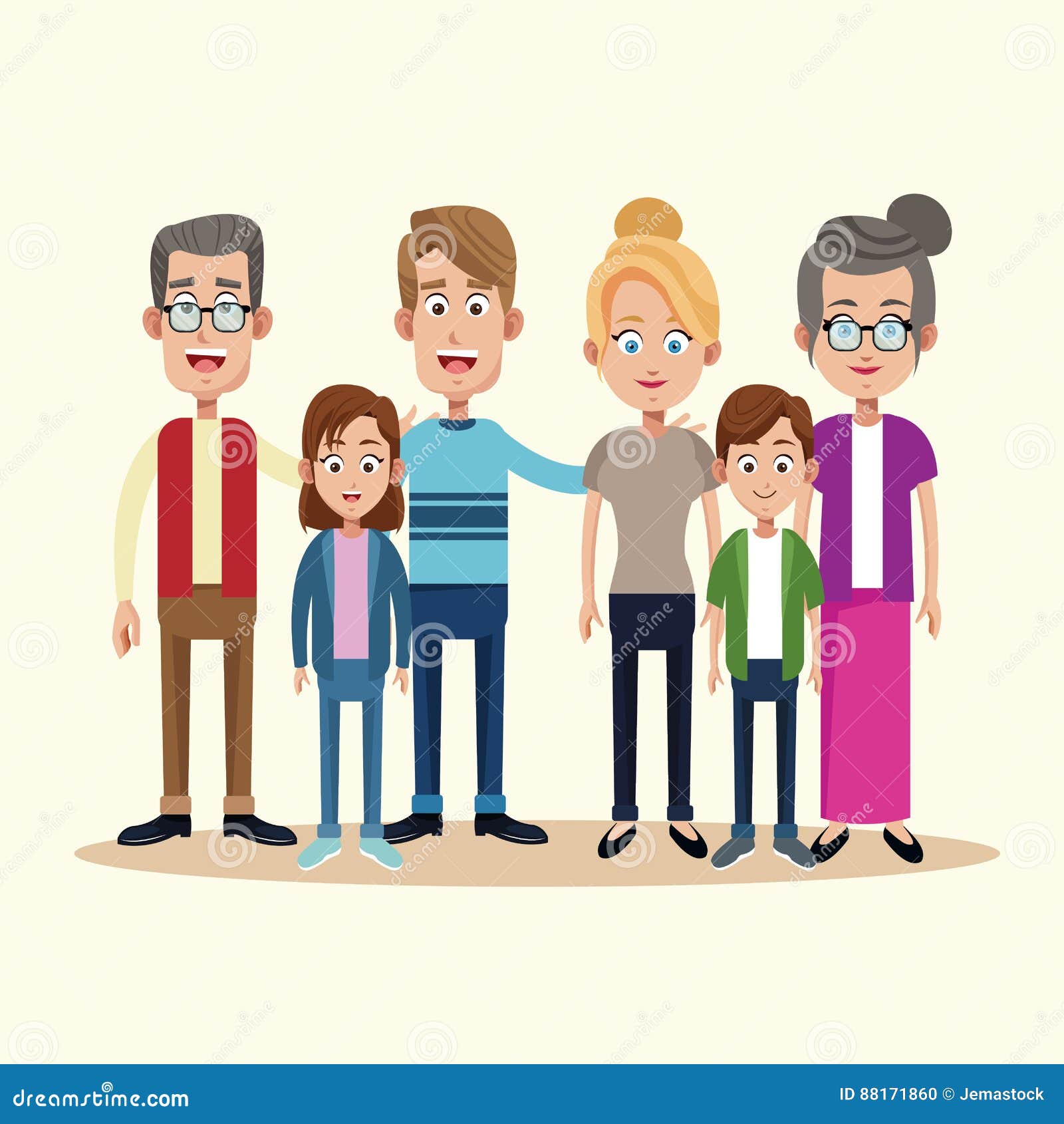 Family Togetherness Happy Image Stock Illustration - Illustration of ...