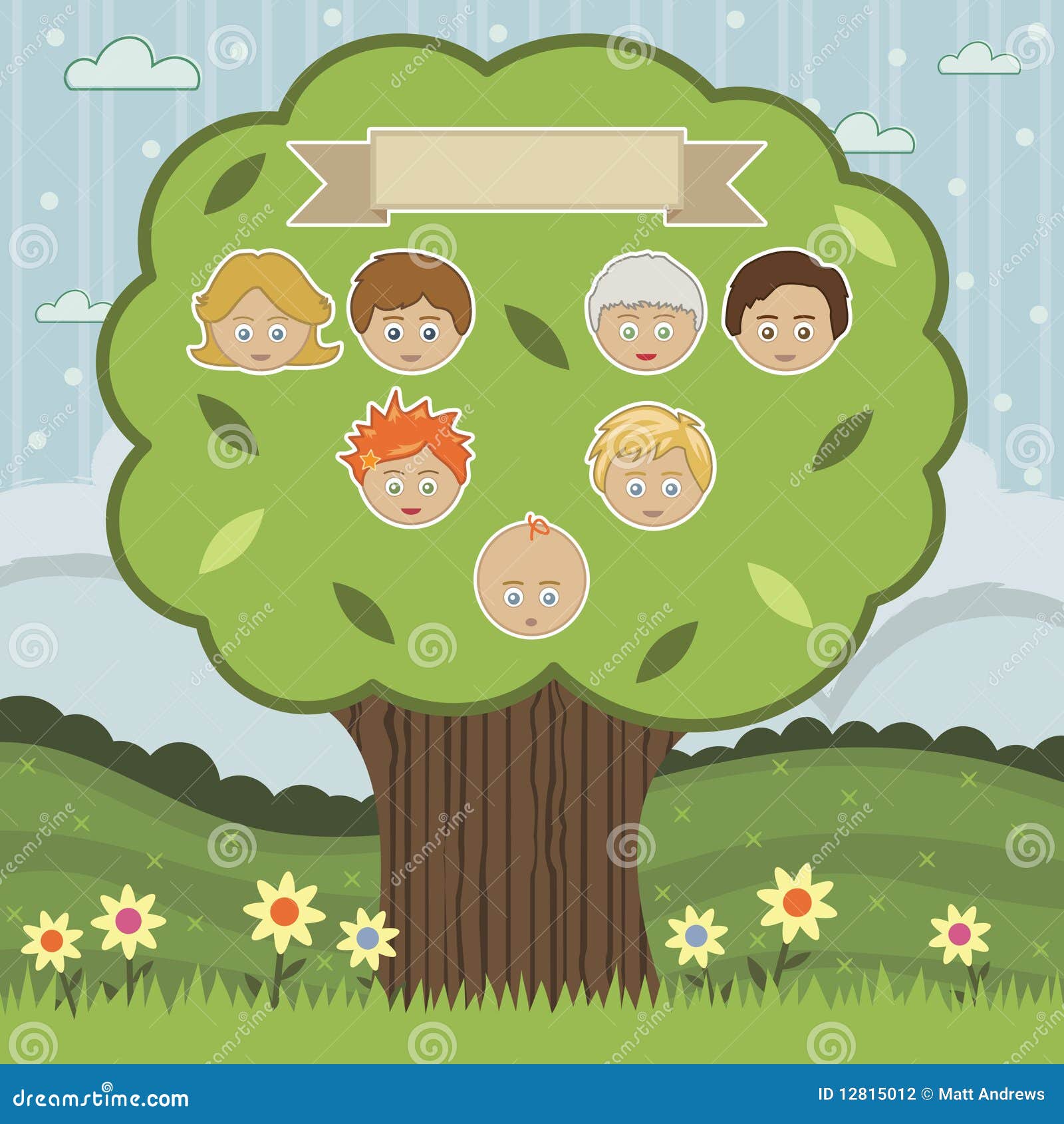 Landscape Family Tree Stock Illustrations – 12,152 Landscape Family ...