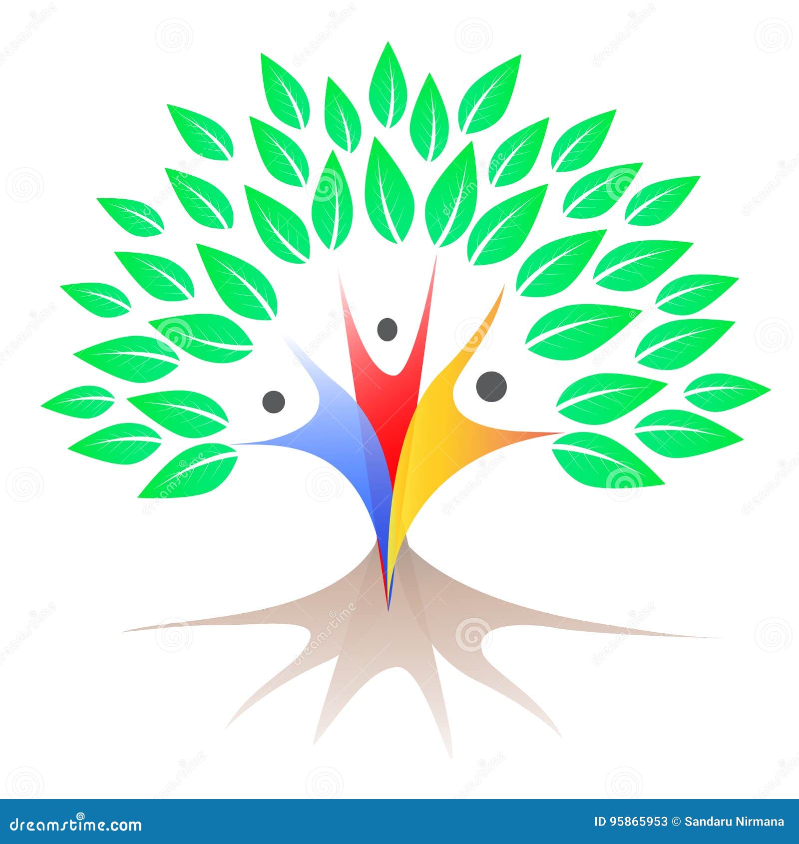 Family tree stock vector. Illustration of grow, environment - 95865953