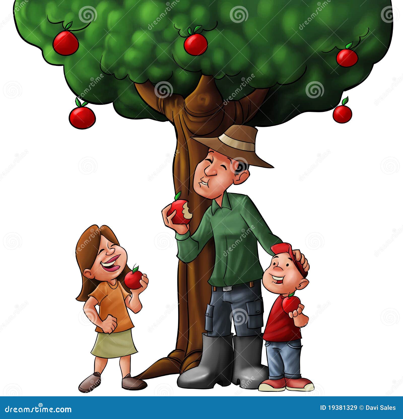 Family tree and food stock illustration. Illustration of leaf - 19381329