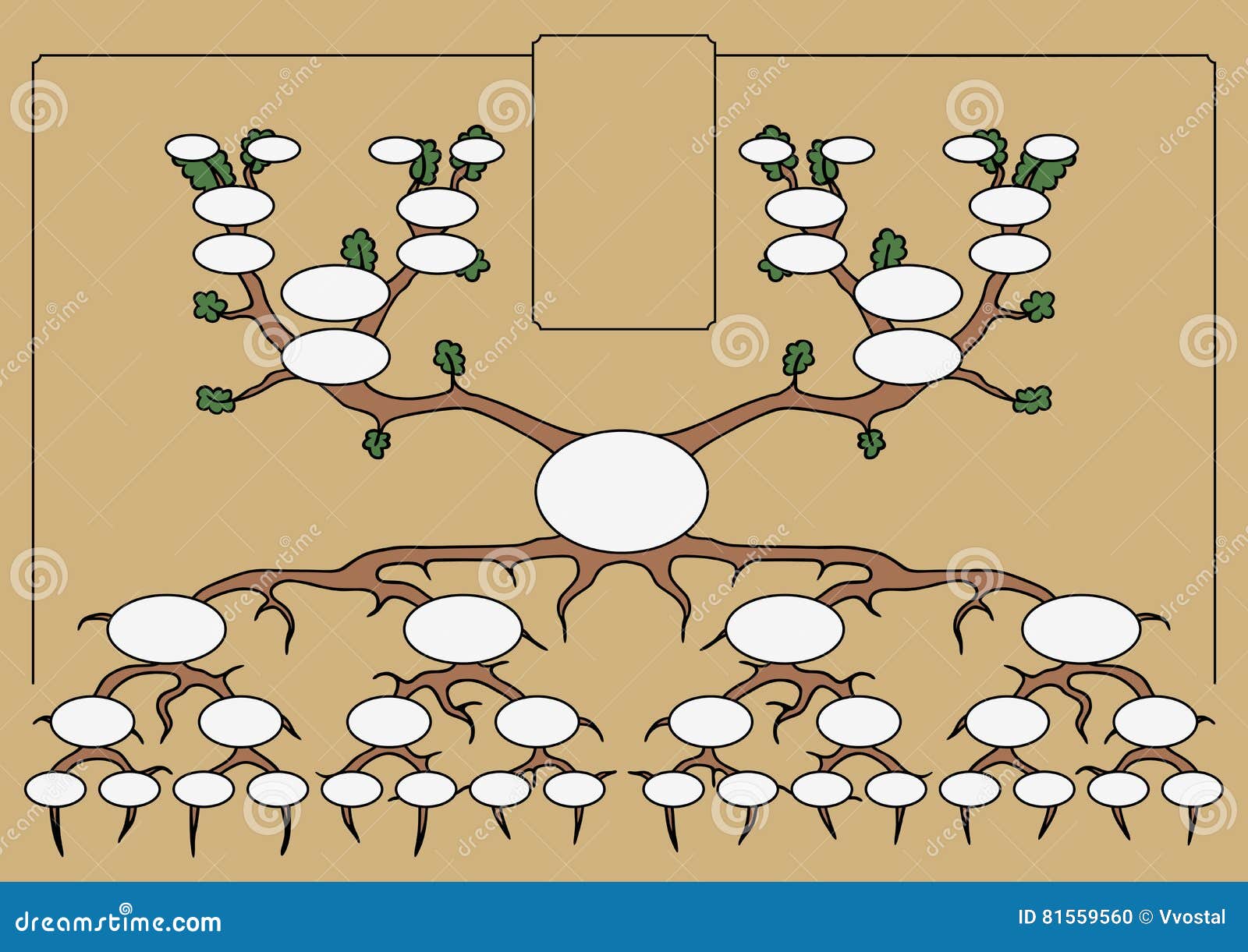 The family tree stock vector. Illustration of familytree - 81559560