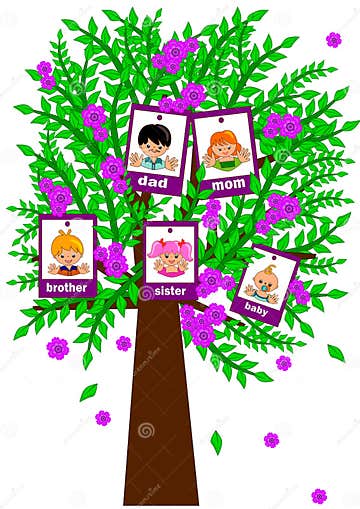 Family Tree stock illustration. Illustration of scrapbook - 45384305