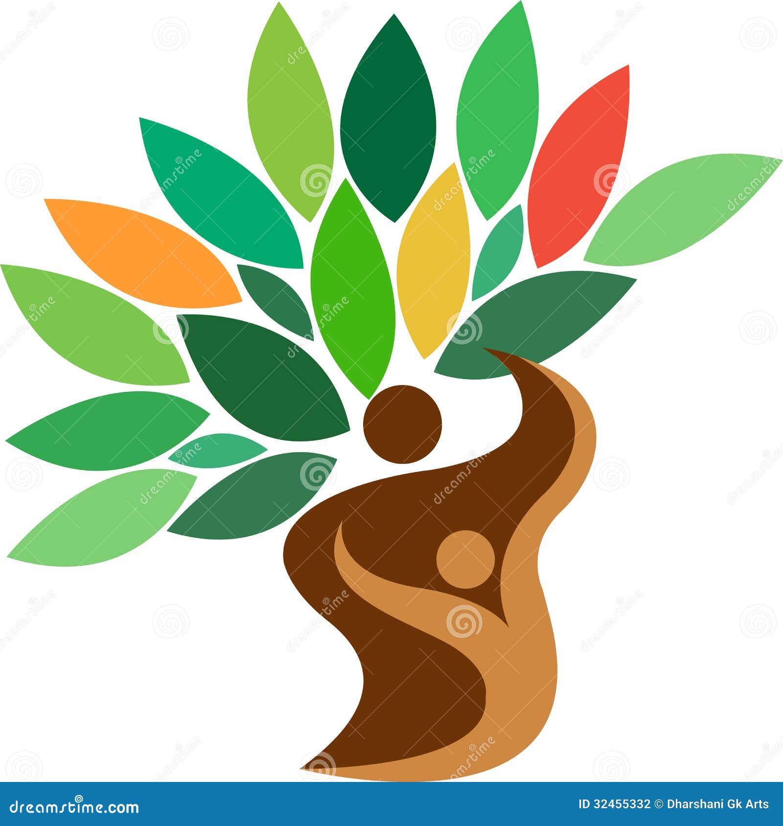 Family tree logo stock vector. Illustration of leaf, child - 32455332