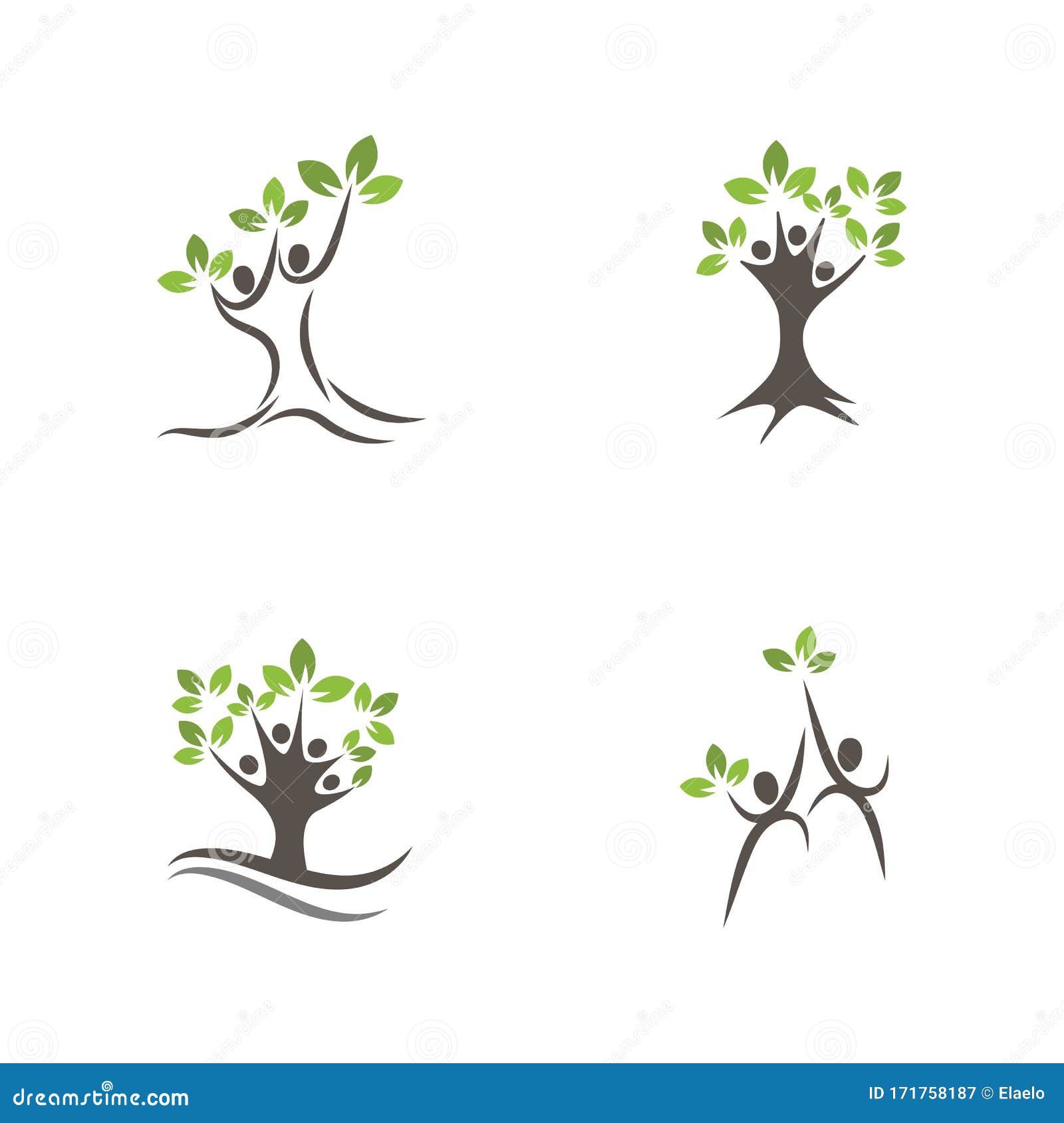 Family Tree Logo Template Vector Stock Vector - Illustration of vector ...