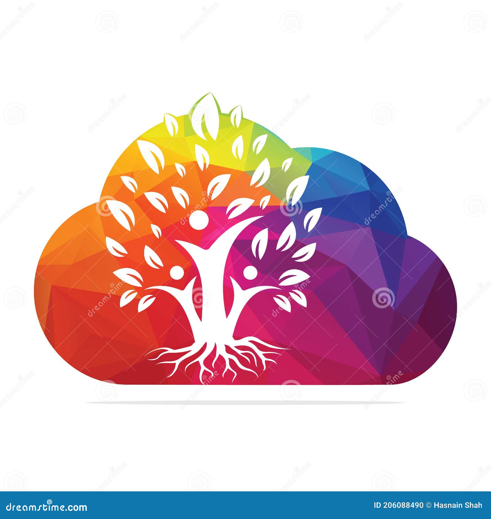 Family Tree and Roots Logo Design. Stock Vector - Illustration of ...