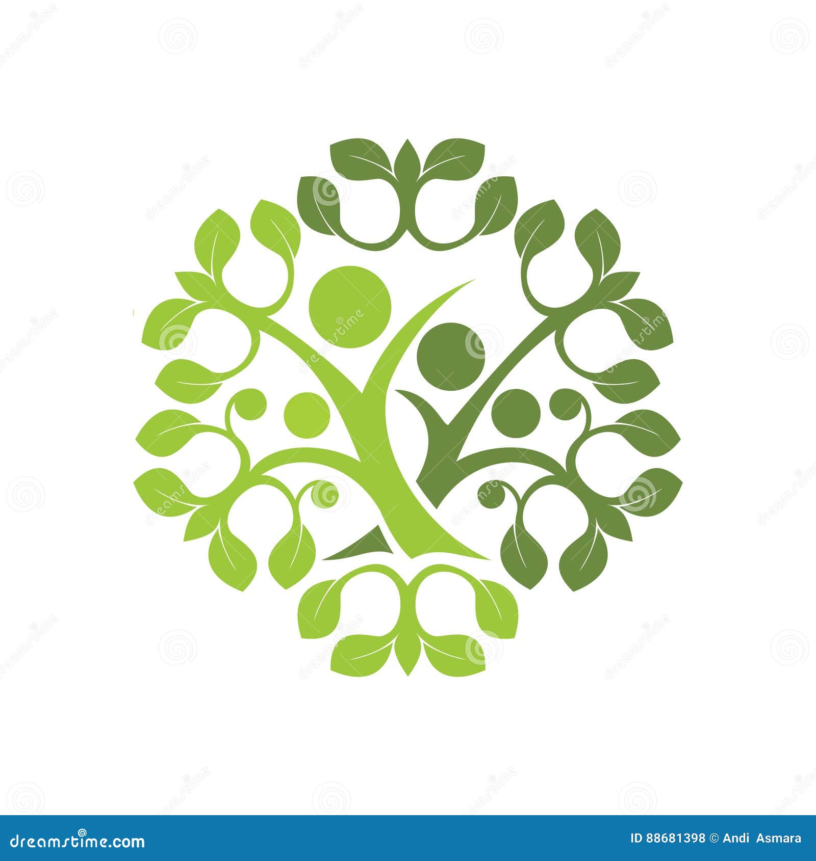 Family Tree stock vector. Illustration of social, icon - 88681398