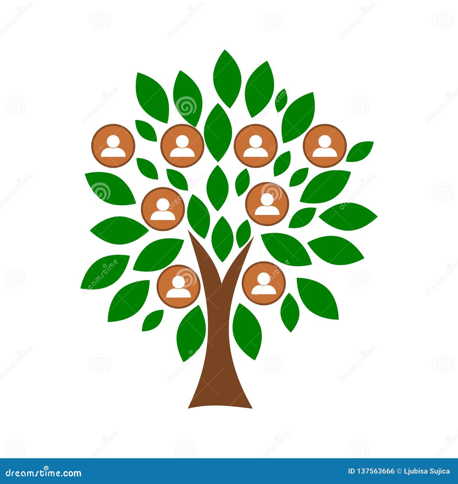 Family Tree Template with People Icons Stock Vector - Illustration of ... Family Tree Template with People Icons Stock Vector - Illustration of ...