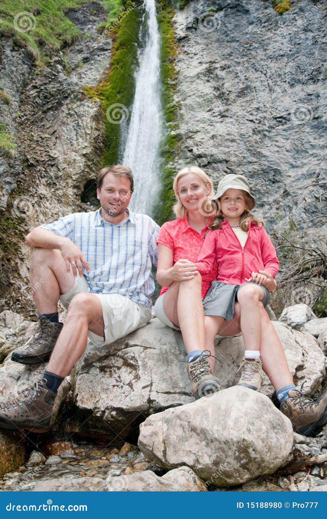 Family trekking stock photo. Image of father, parent - 15188980