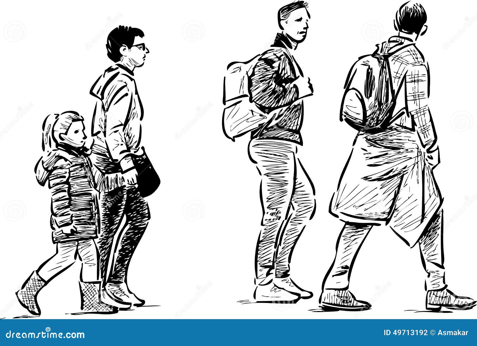 Sightseers Excursion Compositions Set Cartoon Vector | CartoonDealer ...