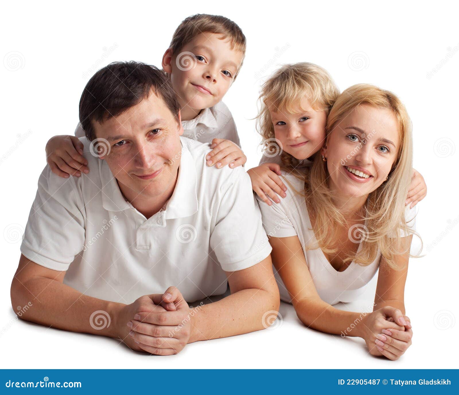 Family with two children stock image. Image of kids, female - 22905487