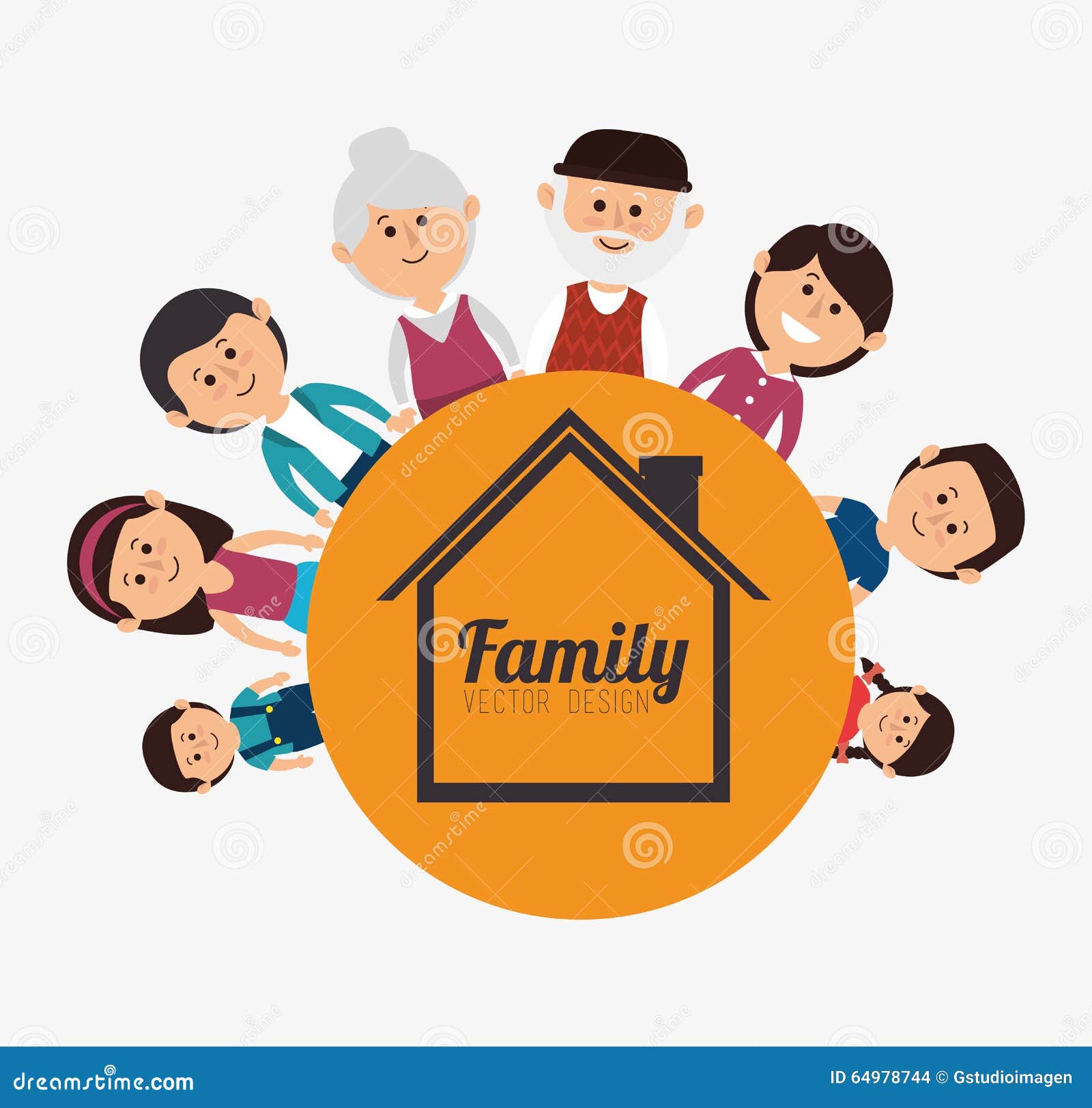 Family unity design stock illustration. Illustration of feelings - 64978744