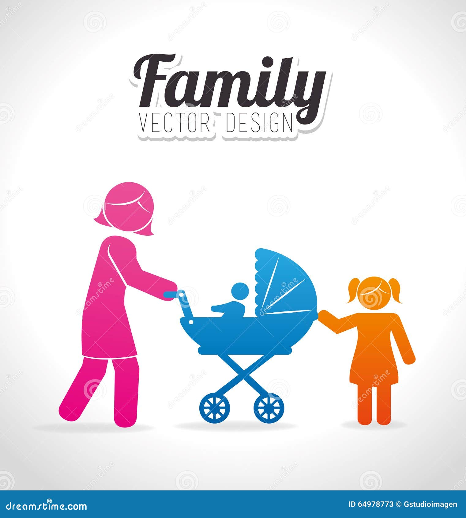 Family unity design stock illustration. Illustration of daugther - 64978773