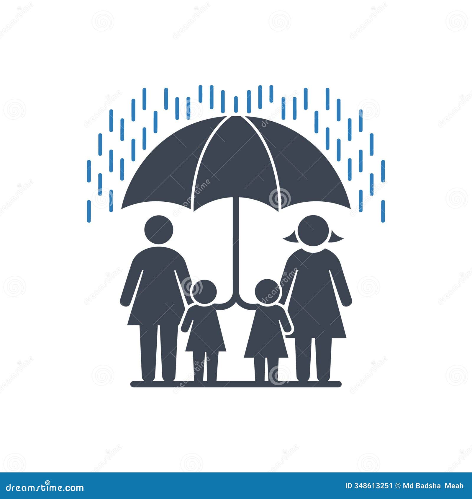 Family Unity Icon stock vector. Illustration of togetherness - 348613251